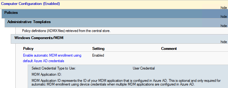 Unable to InTune join Azure AD Hybrid joined production laptop ...