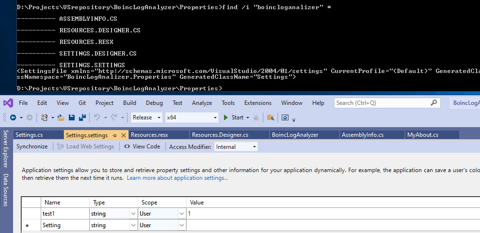 Why Is The Resource File Ttings Not In The Find And