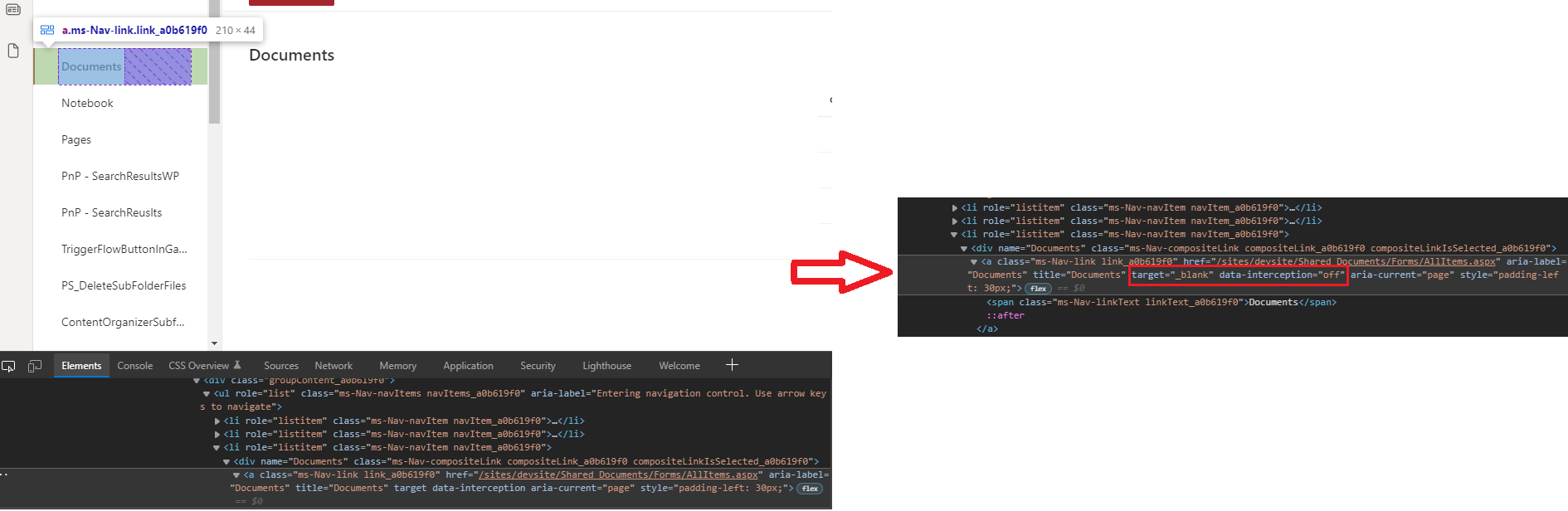 Modern SPO navigation behavior - Microsoft Q&A