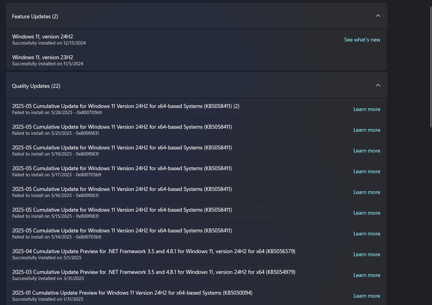 2025-05 Cumulative Update for Windows 11 Version 24H2 for x64-based ...