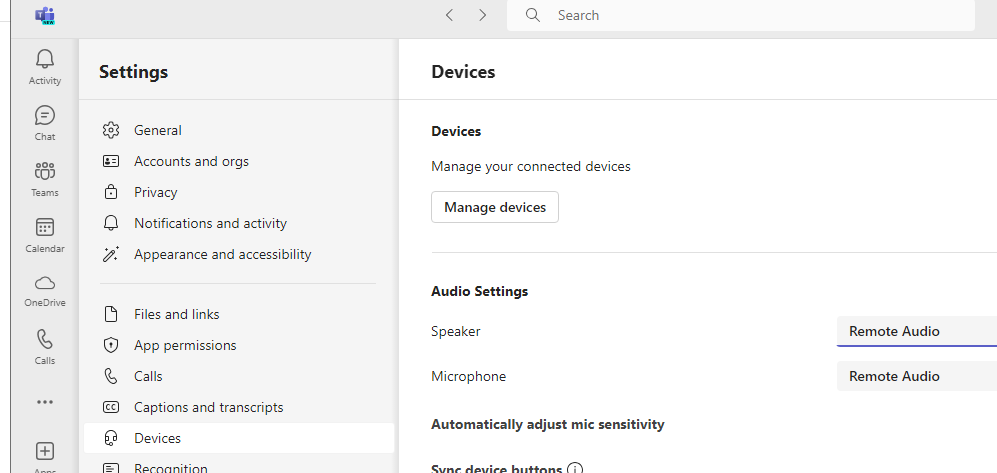 No microphone detected in Teams app - Microsoft Q&A