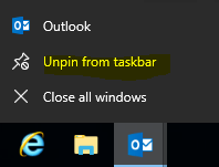 Outlook icon in Taskbar showing there is new mail when there isn't ...