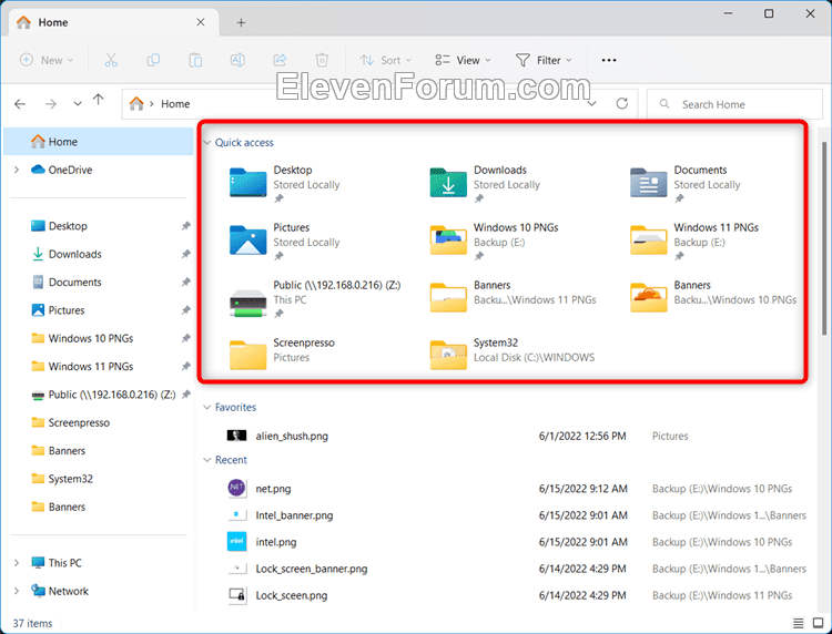 I accidentally deleted my "quick access" folder. - Microsoft Q&A