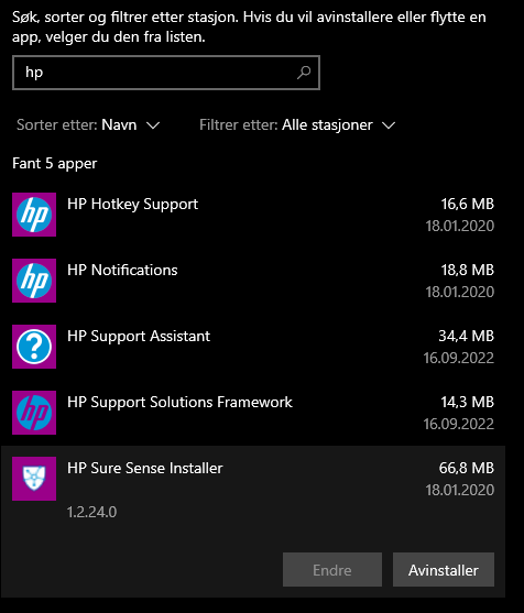 HP bloatware, HP Sure Sense Service - Microsoft Q&A