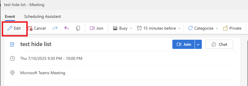 Hiding email addresses on meeting invite - Microsoft Q&A