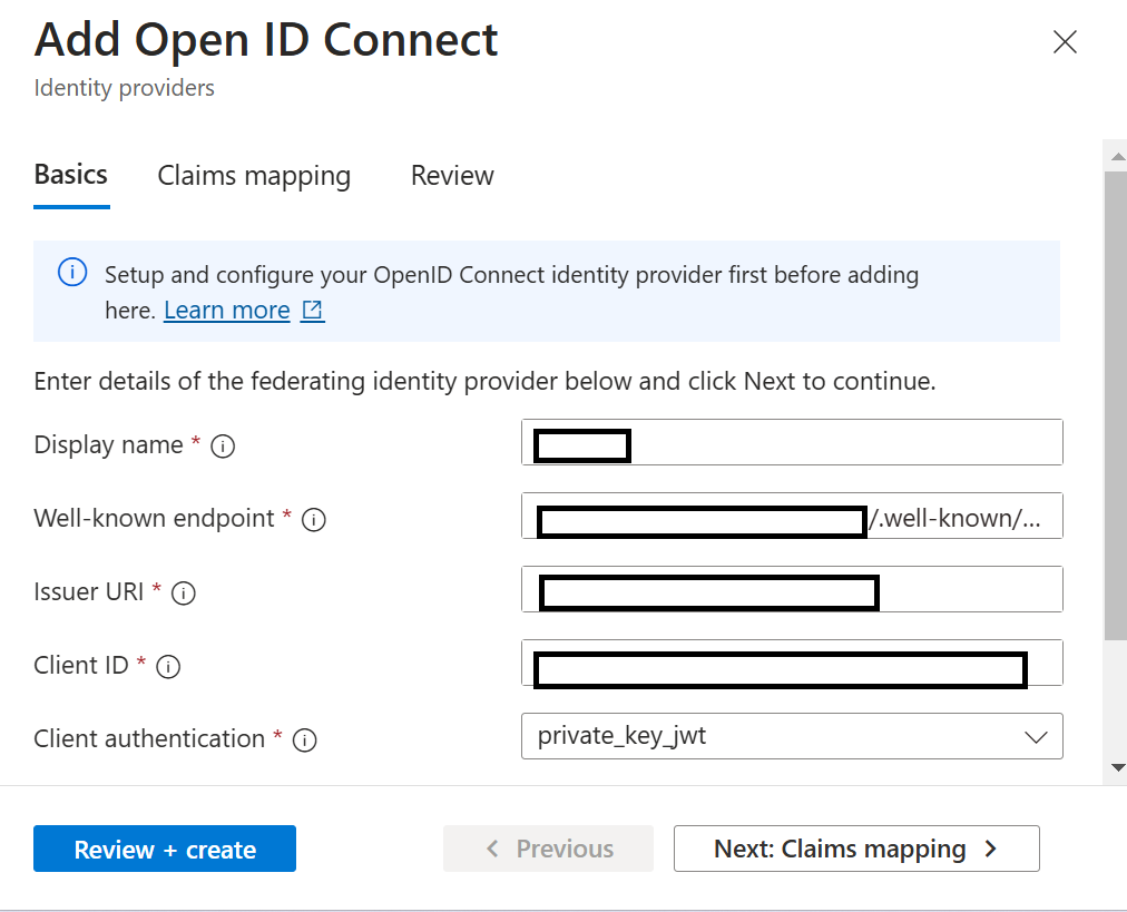 Add external Idp with OIDC using private_key_jwk - Microsoft Q&A Add external Idp with OIDC using private_key_jwk - Microsoft Q&A