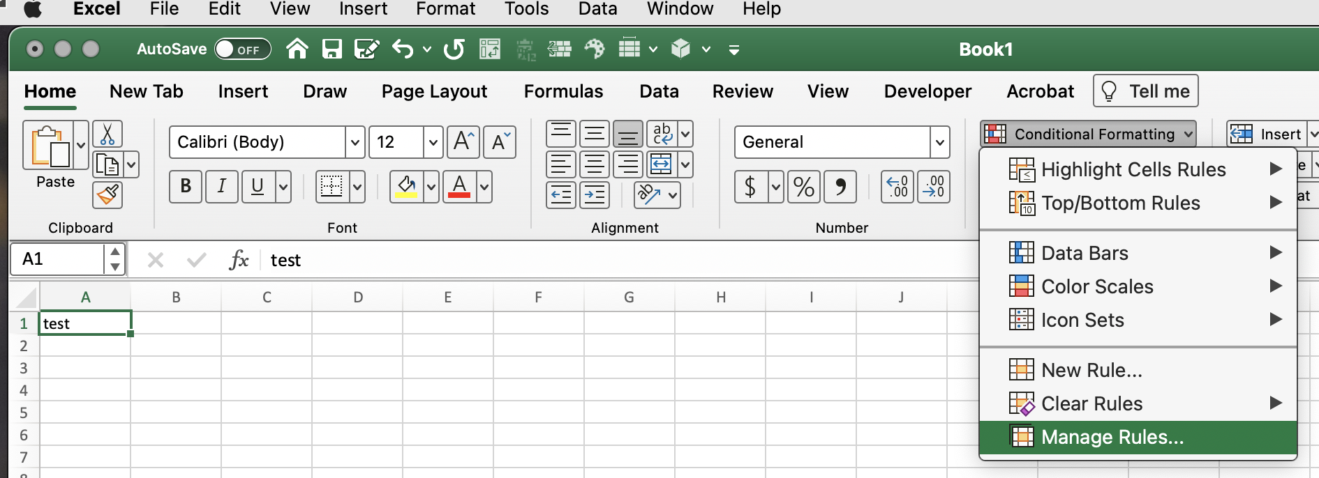 EXCEL - How to copy a rule WITHIN conditional formatting's "Manage ...