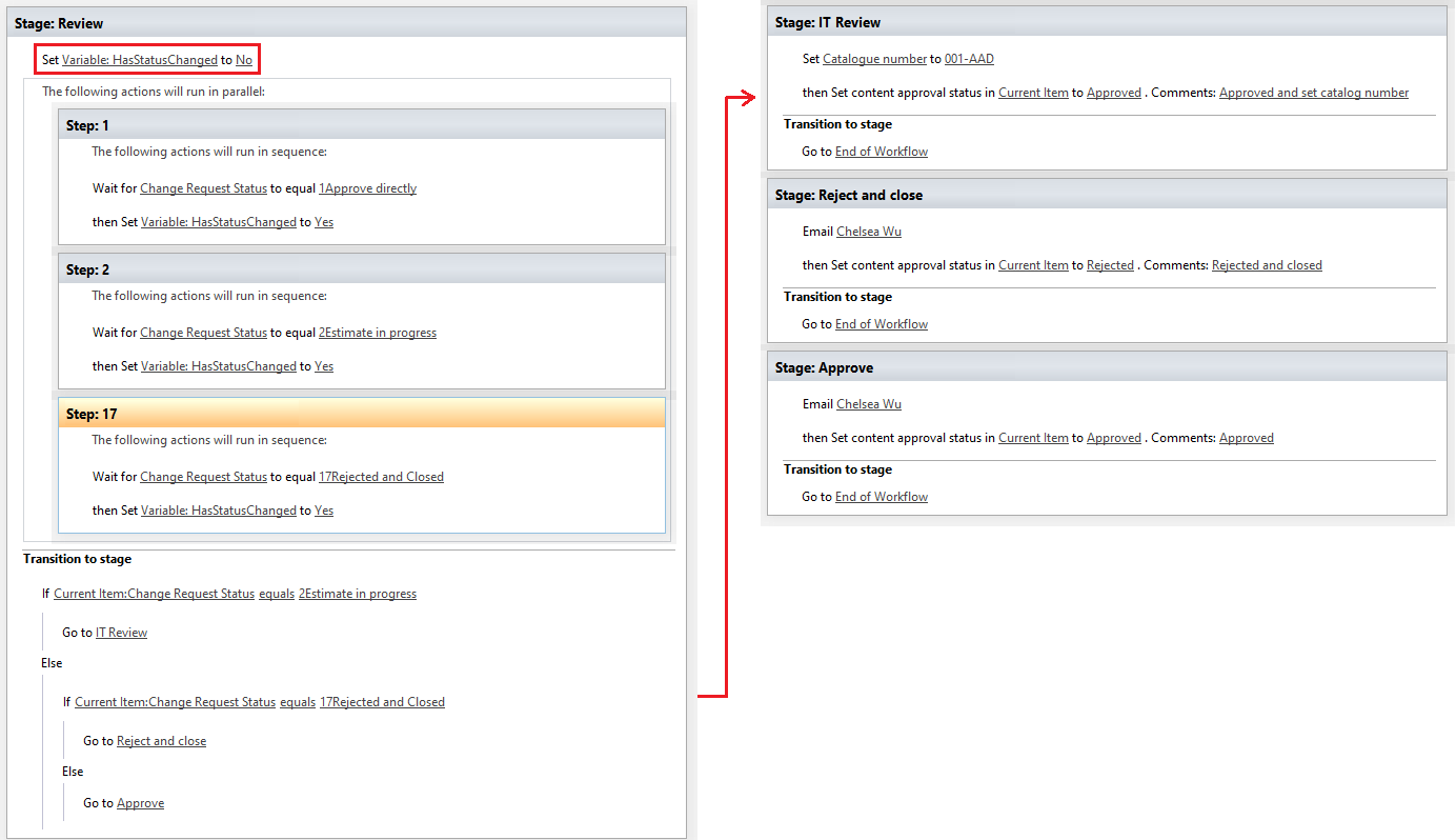 Microsoft Sharepoint Designer 2013 Actions Run In Parallel And Go To