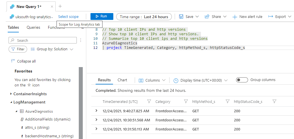 Viewing Azure FrontDoor logs for error responses - Microsoft Q&A