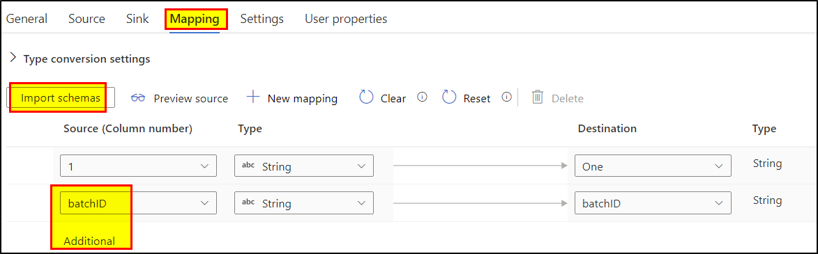 Adding Columns to mapping when file has no header - Microsoft Q&A