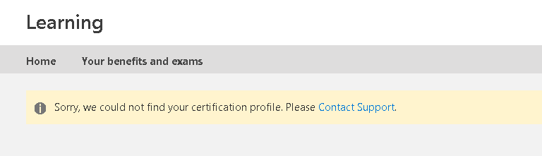 Certificate not showing up - Sorry, we could not find your ...