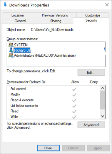 how do network user gain write permission? - Microsoft Q&A