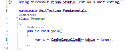 Does a unit text need a Main( ) - Microsoft Q&A