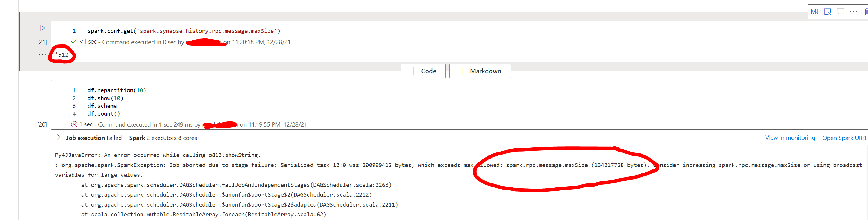 Azure Synapse Spark Pool Nf Issue Microsoft Qanda