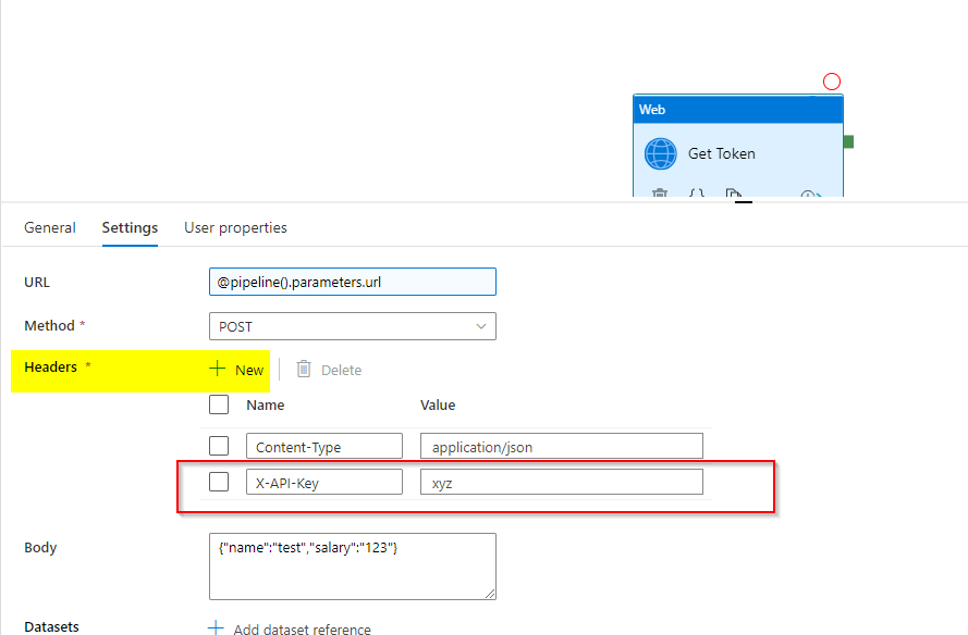 REST API with API key from Azure Data Factory - Microsoft Q&A