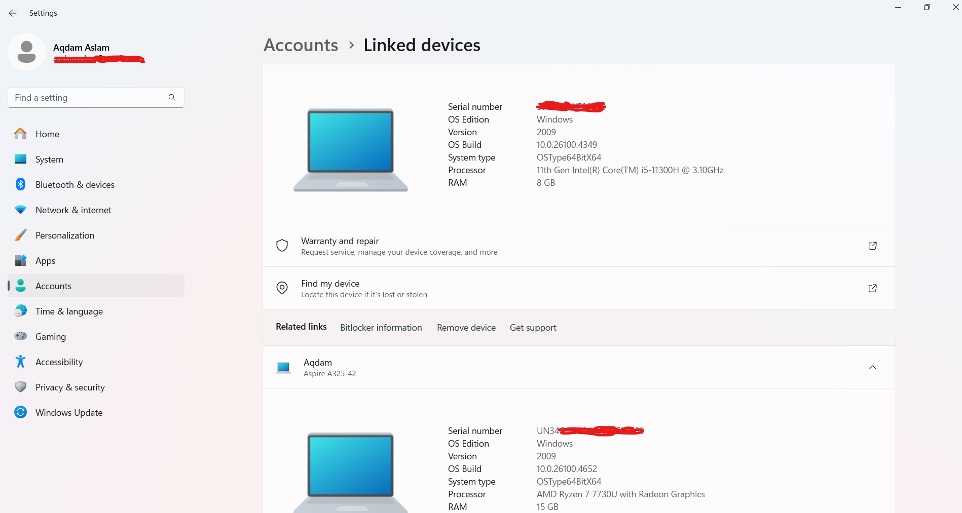 Device is not showing under my Microsoft account - Microsoft Q&A