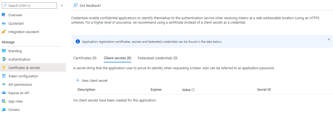 App Registration Using Powershell Secretkey Not Showing Up In Portal