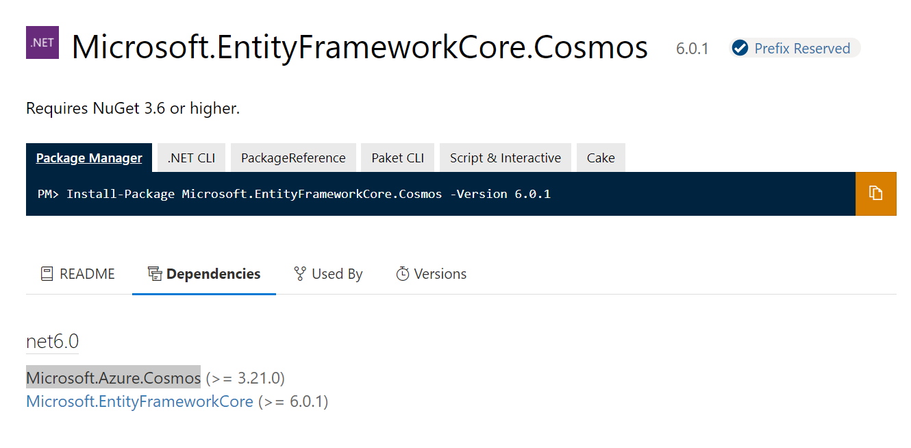 Entity Framework Core Cosmos Provider Api Version Microsoft Qanda