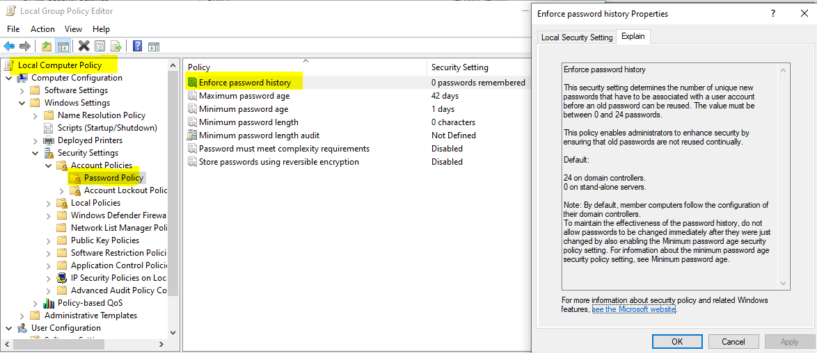 Window 10 Password Problem and Question - Microsoft Q&A