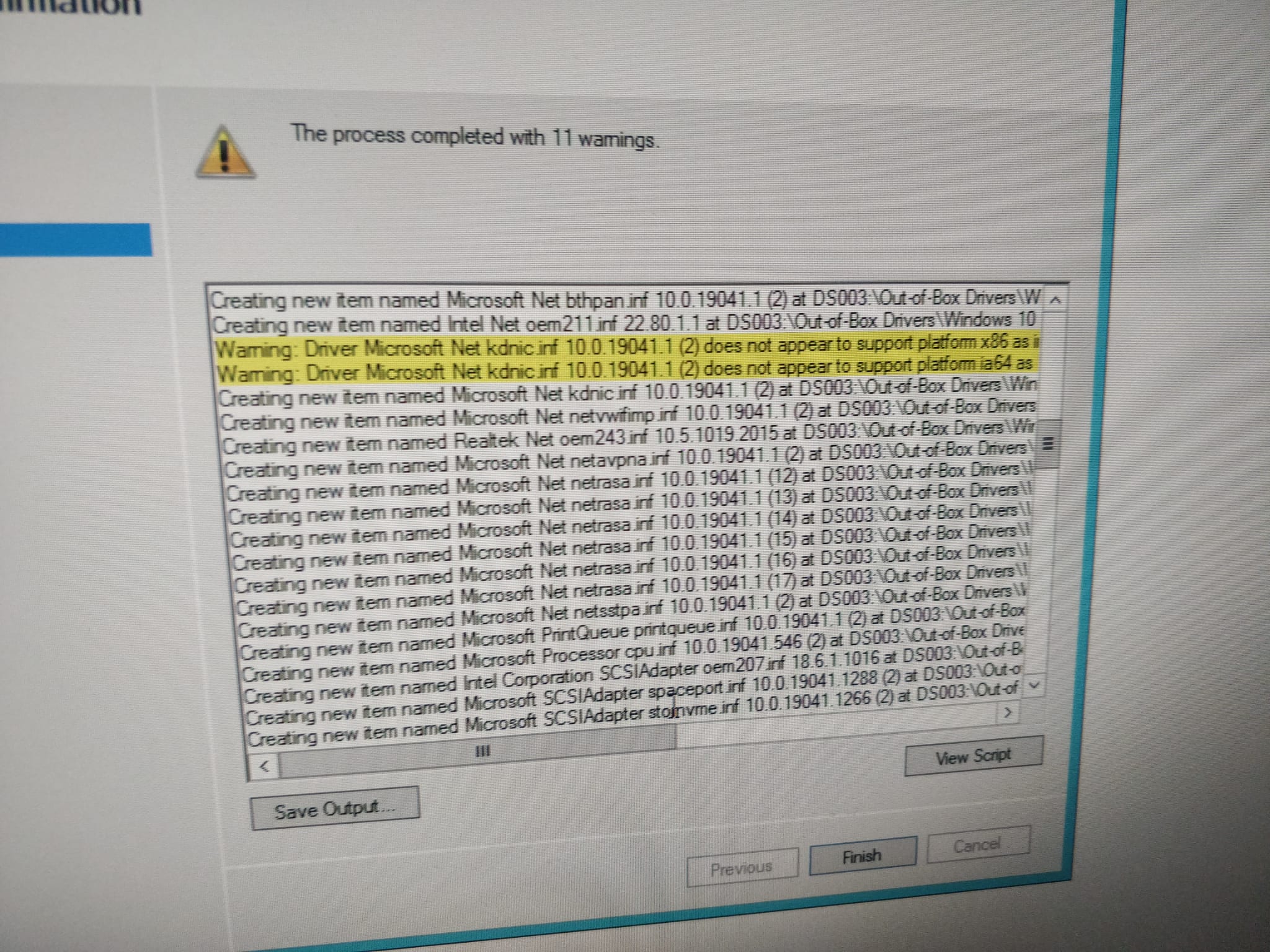 MDT drivers loaded, get black screen with error - Microsoft Q&A