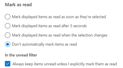 Office 365 Outlook OWA Issue - Mails are marked as Read by default ...