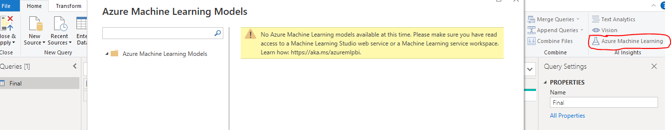 Why Does Powerbi Not See My Custom Azure Ai Model Microsoft Qanda