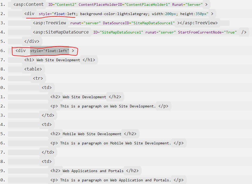 Issue With Whitespace And Floated Div Containing A Tree View What Is The Best Way To Fix This