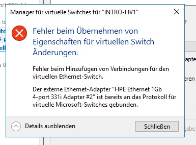 How to split 1 physical nic into 2 hyper-v switches - Microsoft Q&A