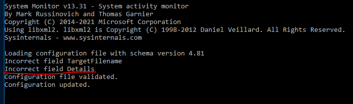 sysinternals sysmon: Strange "Details" behavior. - Microsoft Q&A
