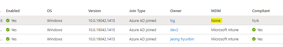 Device None MDM - Microsoft Q&A