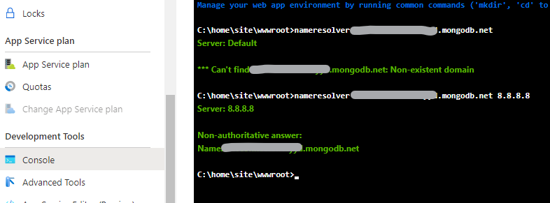 Azure Function App (java) can`t connect to MongoDb - Microsoft Q&A
