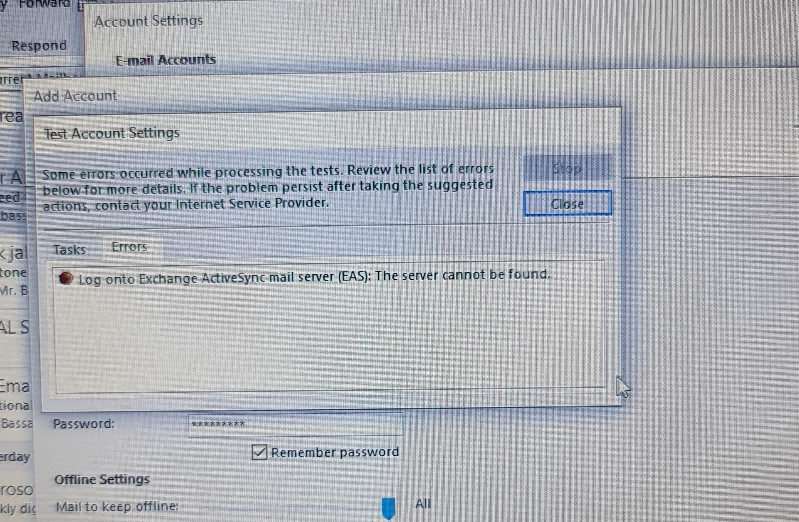 Problem Connecting to Office 365 Exchange server - Microsoft Q&A