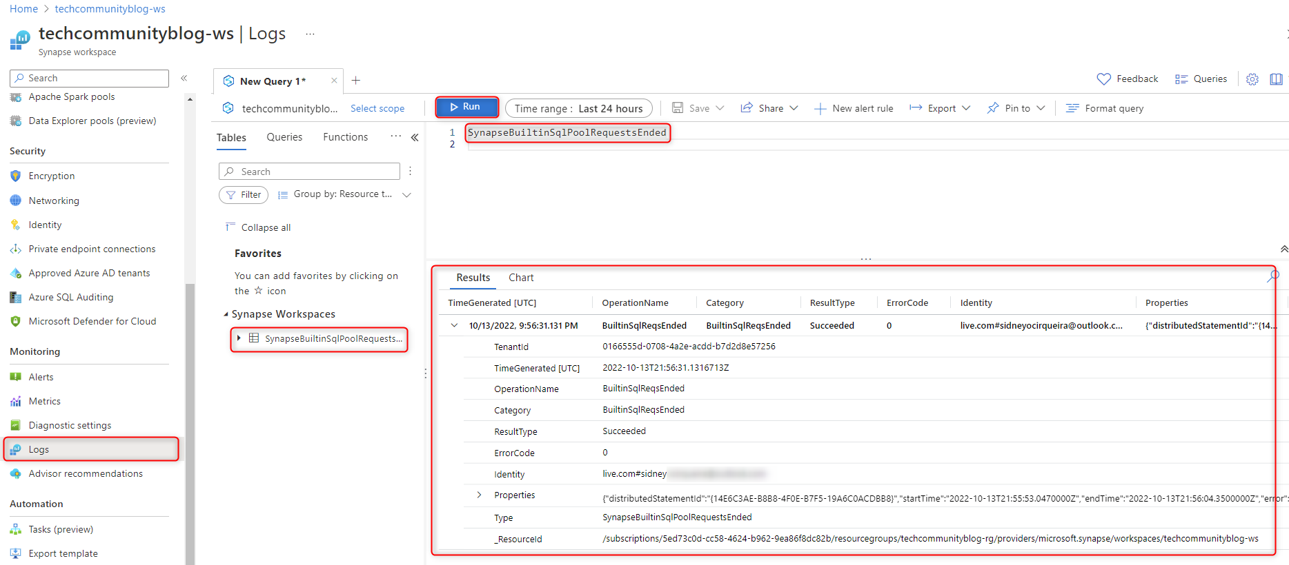 How To Get Database Name From Synapse Serverless Sql Pool Query History Microsoft Qanda