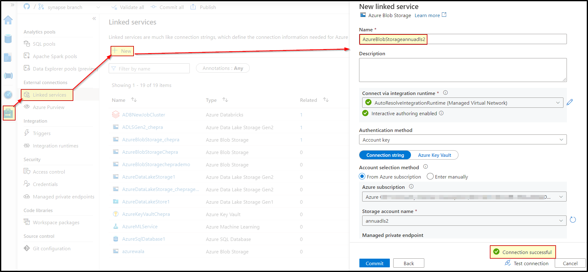 Can not list dir from container using linked storage account in synapse - Microsoft Q&A