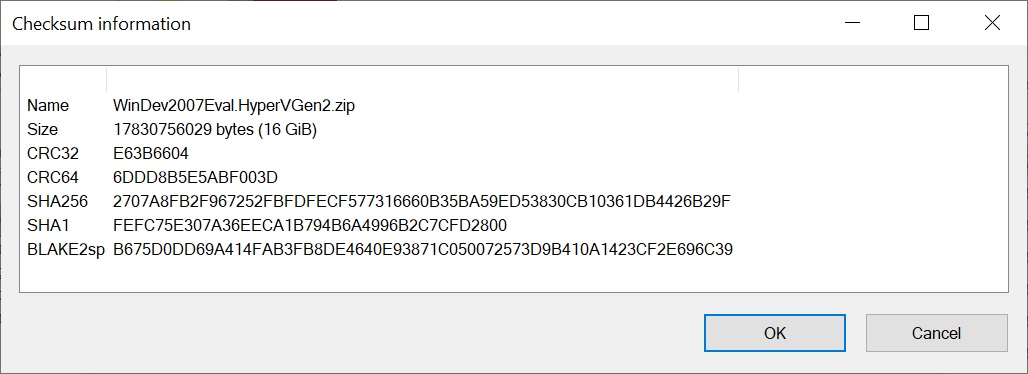 Failed Hash Verification In Hyper V Quick Create With Windows 10 Dev Environment Microsoft Qanda