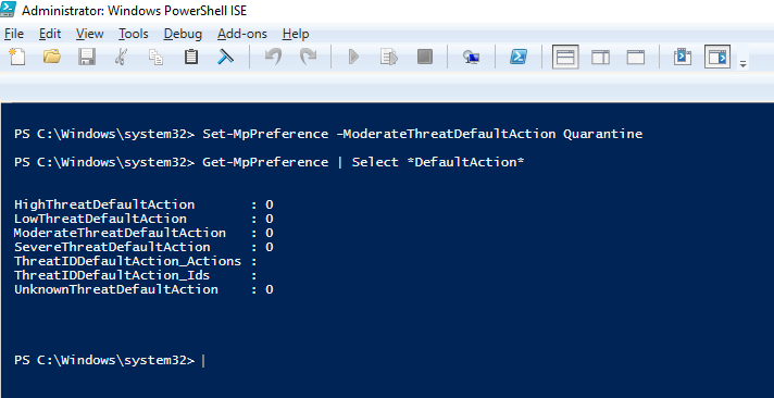 Set-MPPreference command has no effect - Microsoft Q&A