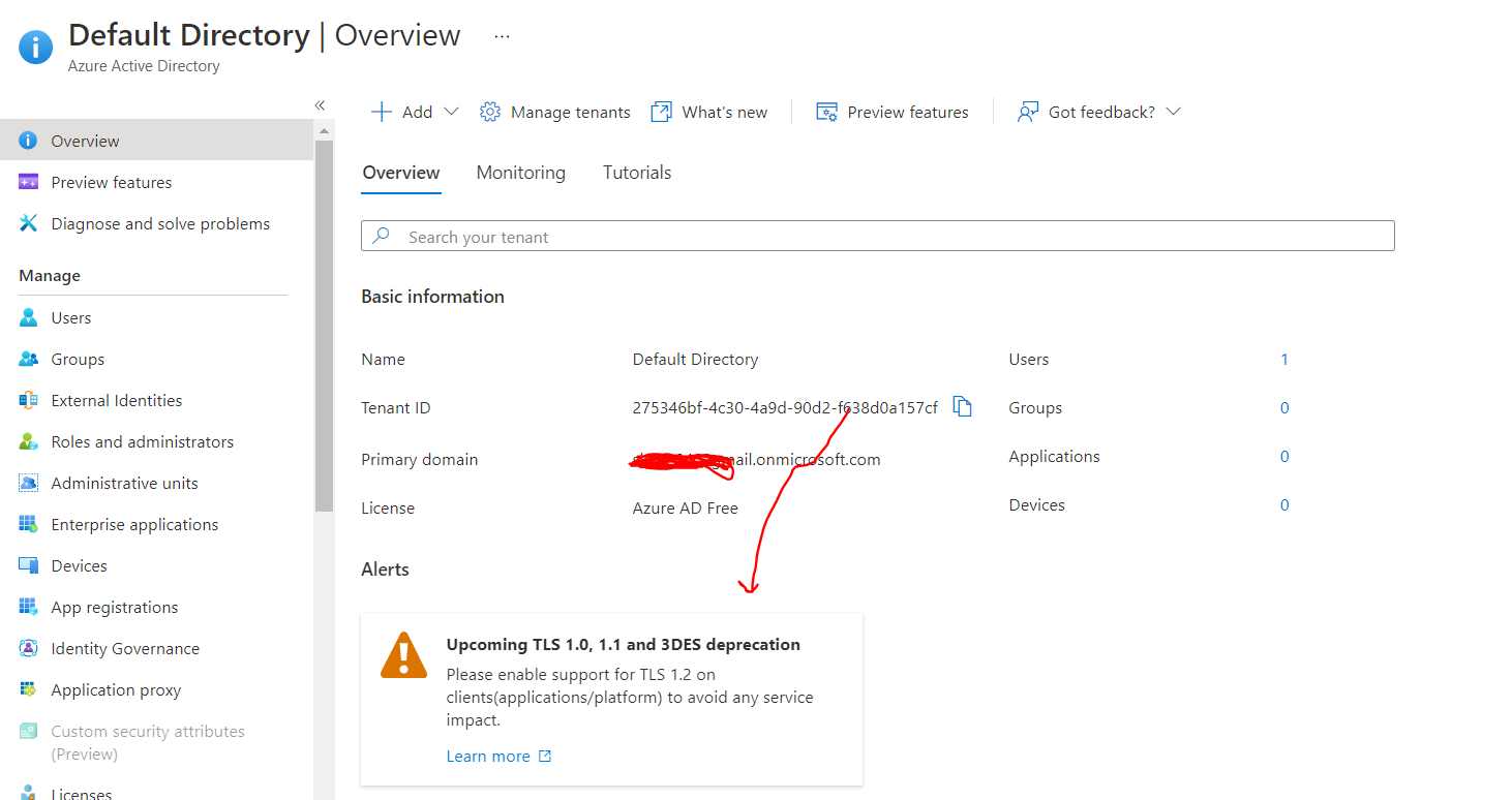 Tls Enable Issue On Azure Portal Microsoft Qanda 4321