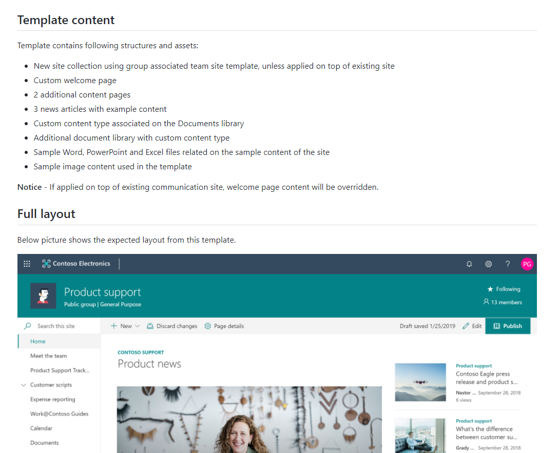 How are Communication Site templates different than the lookbook ...