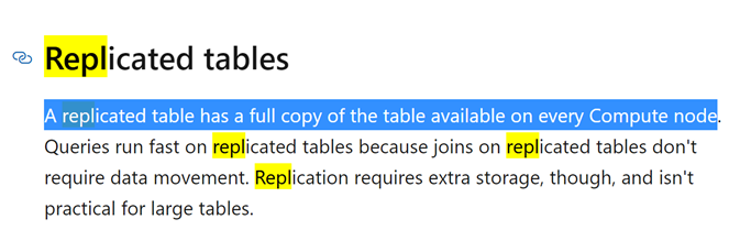 Data distribution in Synapse Replicate Tables are NOT distributed ...