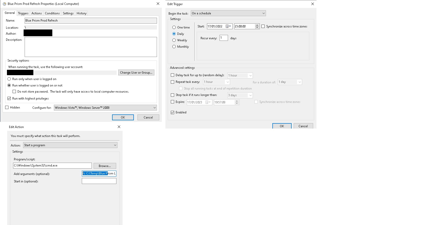 Script Not Working With Scheduled Tasks Or Bat File Microsoft Qanda