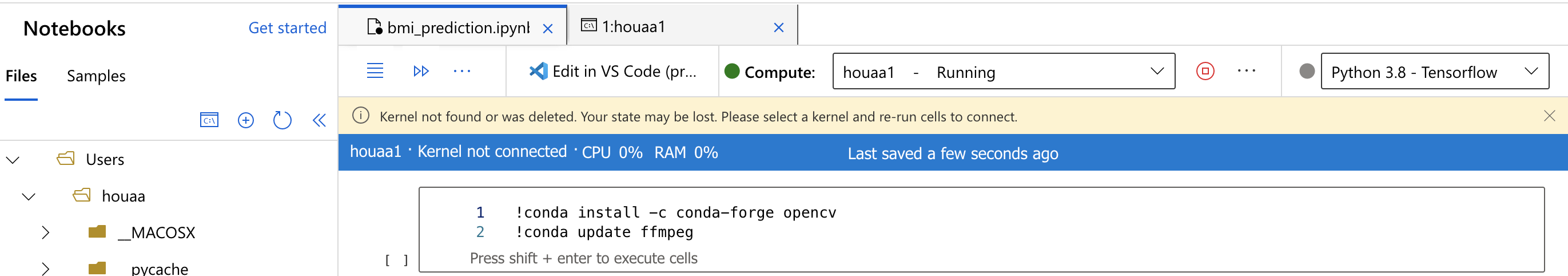 Azure Ml Notebook Kernel Not Connected Or Was Deleted Microsoft Qanda 9955