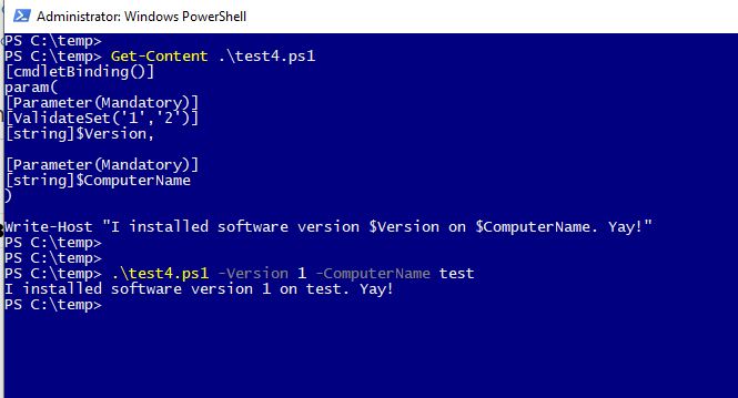 A parameter cannot be found that matches parameter name 'ComputerName ... A parameter cannot be found that matches parameter name 'ComputerName ...