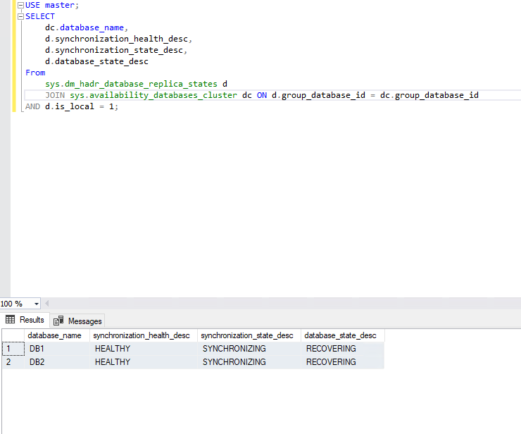 Aysnc replica stuck in Recovering state during SQL Server version ...