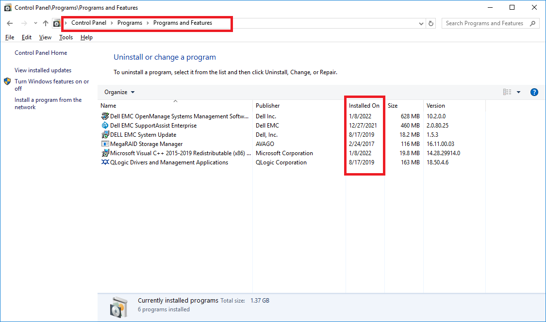 Windows Server 2016：How can I find out what time the program was ...