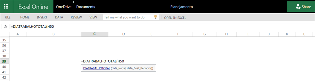 Como trocar a lingua das fórmulas do Excel Online? - Microsoft Q&A