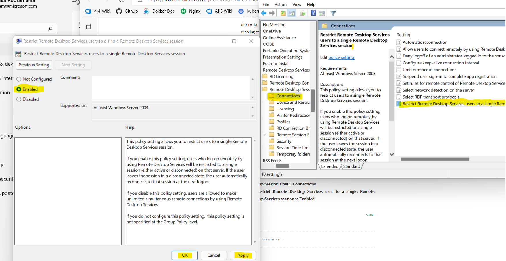 Disable Multiple Concurrent Rdp Sessions On Azure Windows Vm 9300