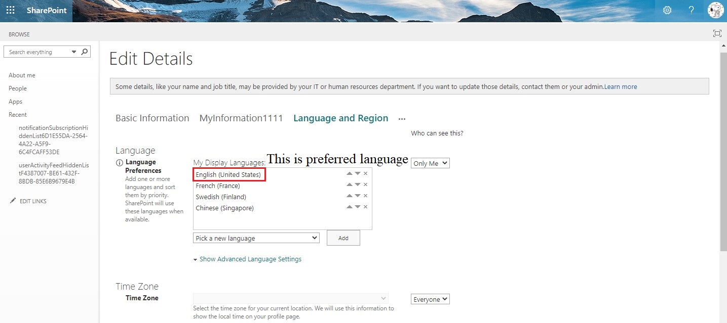 How to send one email for the translated page in different languages to ...