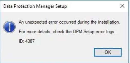 I ma facing this error while installing DPM 2012 in windows server 2019 ...