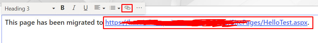 Redirect Modern SharePoint Site Page - Microsoft Q&A