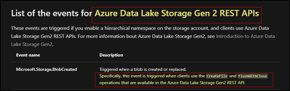 event driven trigger - Microsoft Q&A
